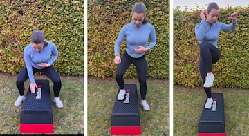 Übungen mit dem Step, die effektiv Fett verbrennen - FITBOOK