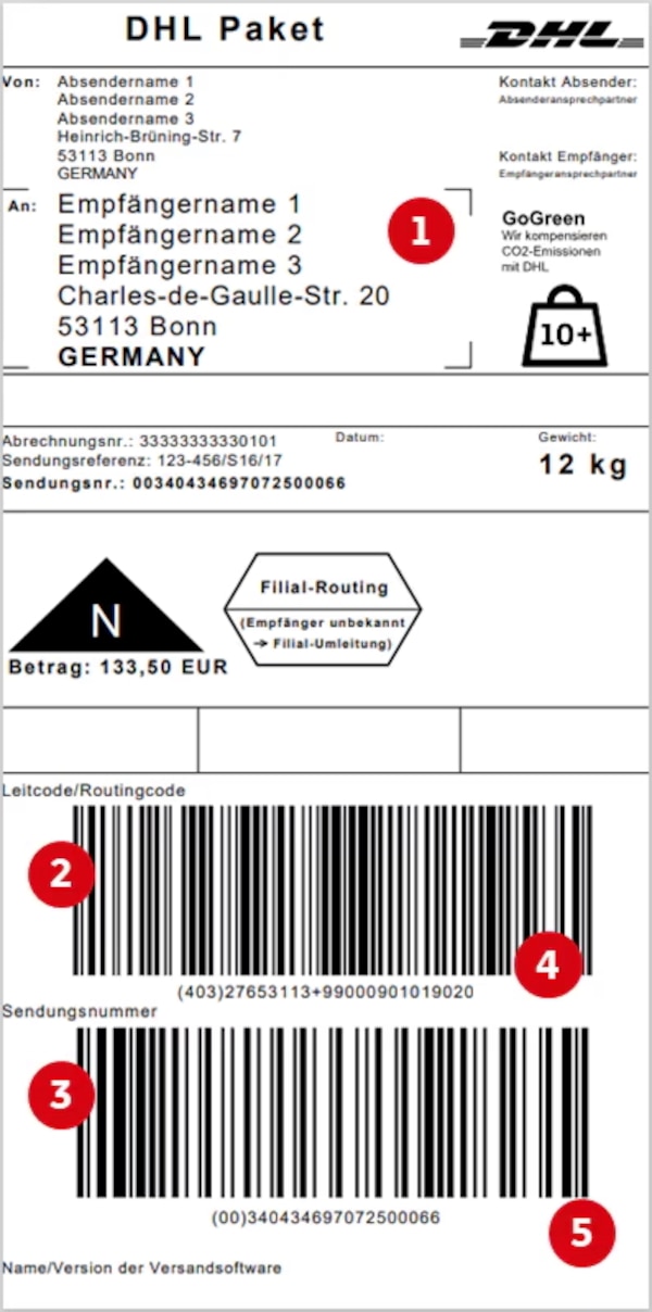 Was bedeuten die verschiedenen Codes und Zahlen auf Paketen? - TECHBOOK