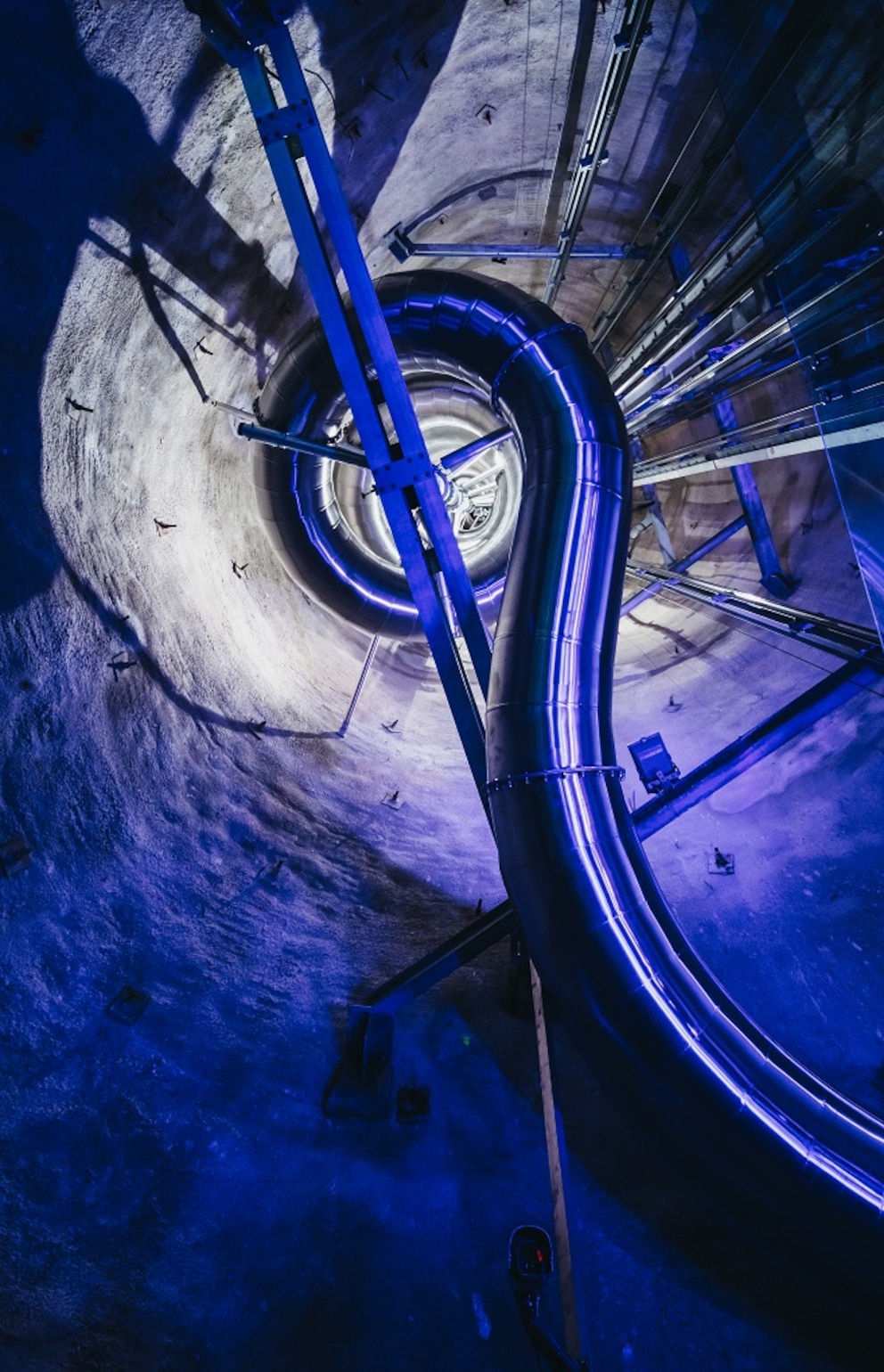 Die höchste unterirdische Rutsche der Welt liegt in Europa